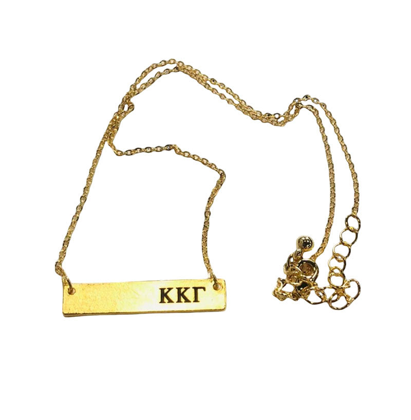 Kappa Kappa Gamma Sorority Greek Letters Bar Lavalier – Go Greek Store