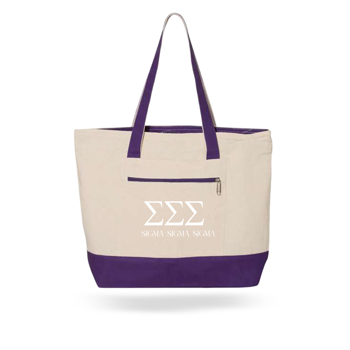 Sigma Sigma Sigma Block Greek Letter Large Tote Bag – Go Greek Store