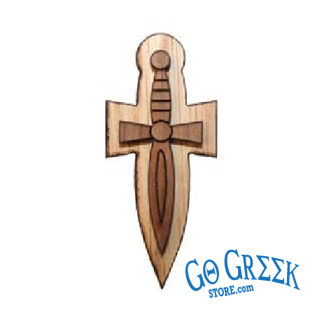 Dagger Raised Wooden Symbol – Go Greek Store