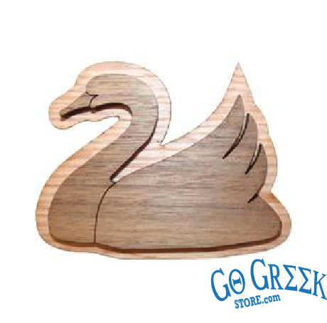 Swan Raised Wooden Symbol – Go Greek Store